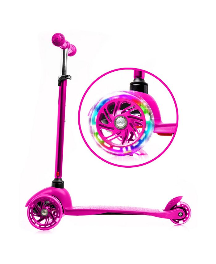 Rugged Racers Mini Scooter with Adjustable Height and LED Wheels - Macy's