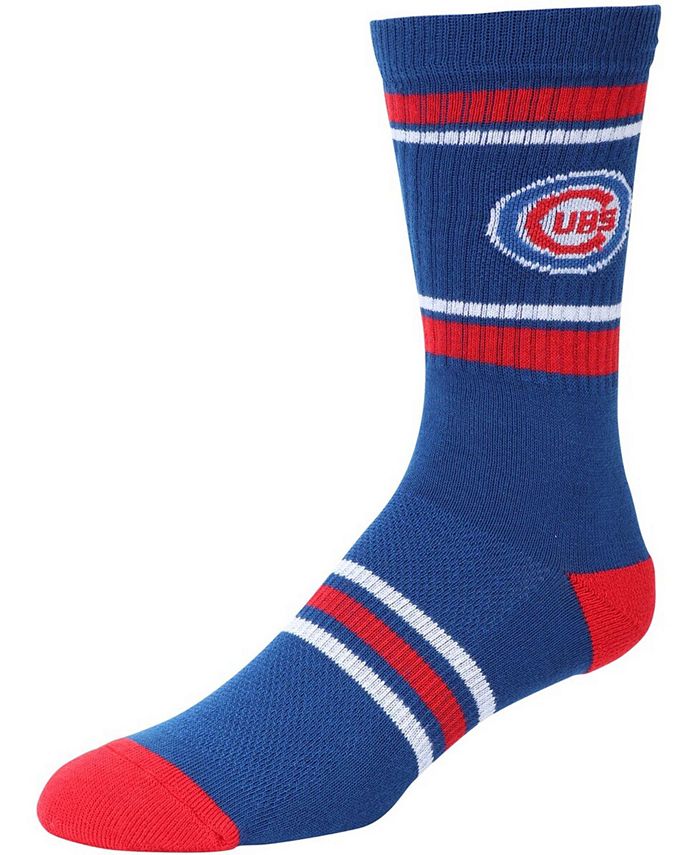PKWY Men's Royal Chicago Cubs Stripe Crew Socks - Macy's