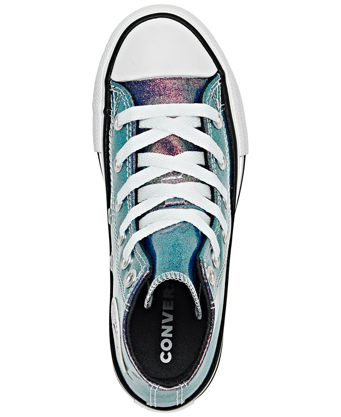 Converse Little Girls Chuck Taylor All Star Iridescent Glitter High-Top ...