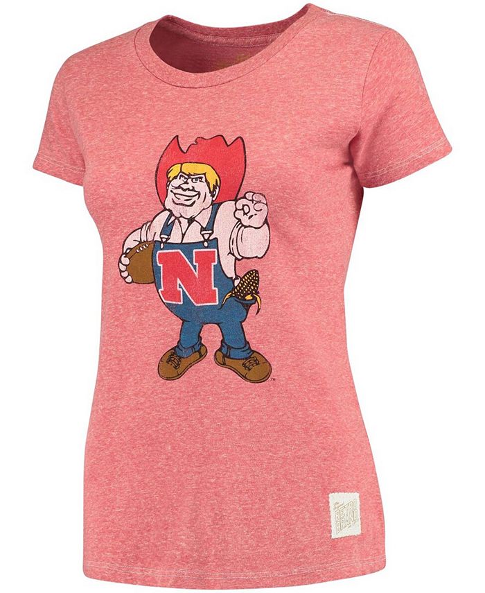 Original Retro Brand Women's Heathered Scarlet Nebraska Huskers Tri ...