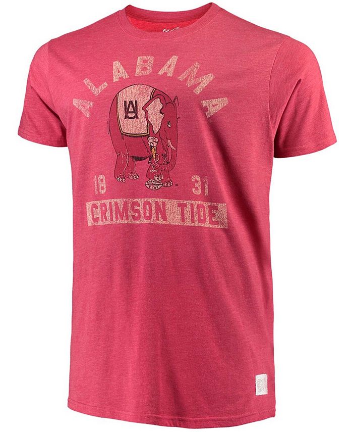 Original Retro Brand Men's Crimson Alabama Crimson Tide Mock Twist T ...