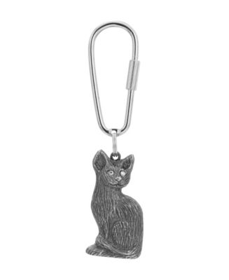 2028 Crystal Cat Key Fob - Macy's