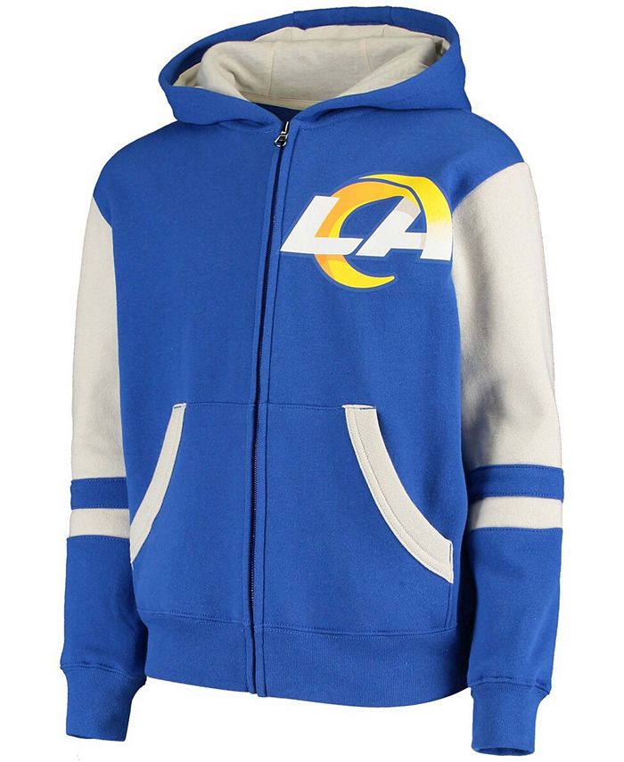 Outerstuff Big Boys Royal Los Angeles Rams Stadium Full-Zip Hoodie - Macy's