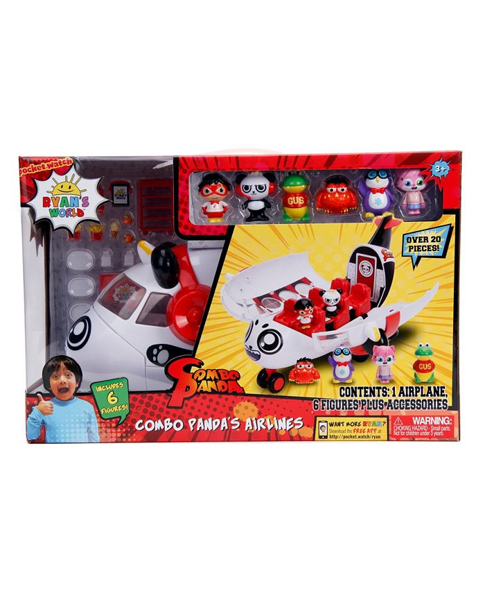 Jada Toys Ryan's World Panda Airplane Set with 6 Figures - Macy's