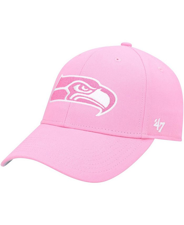 '47 Brand Big Girls Pink Seattle Seahawks Rose MVP Adjustable Hat - Macy's