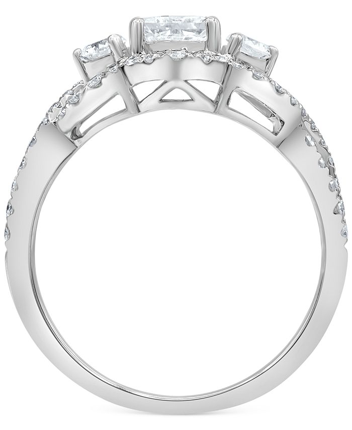 Macy's Diamond Princess Openwork Engagement Ring (1-1/4 ct. t.w.) in ...