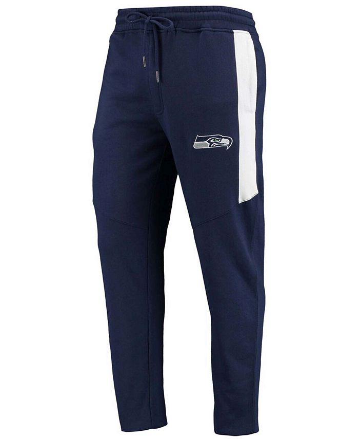 Starter Men's College Navy Seattle Seahawks Goal Post Fleece Pants - Macy's