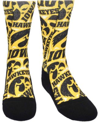 Rock 'Em Youth Iowa Hawkeyes Logo Sketch Crew Socks - Macy's