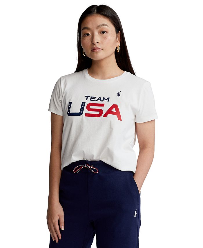 Polo Ralph Lauren Women's ECOFAST Pure Team USA Graphic T-Shirt - Macy's