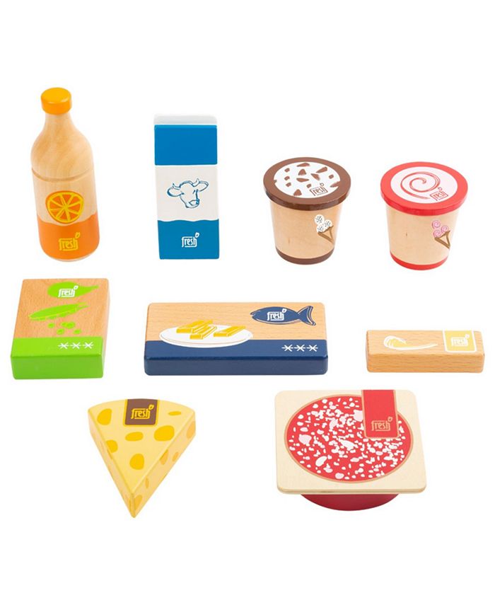 Legler USA Small Foot Wooden Toys Cold and Frozen Products Playset, 9 ...