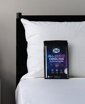 Sealy All Night Cooling Pillow Protector, King - Macy's