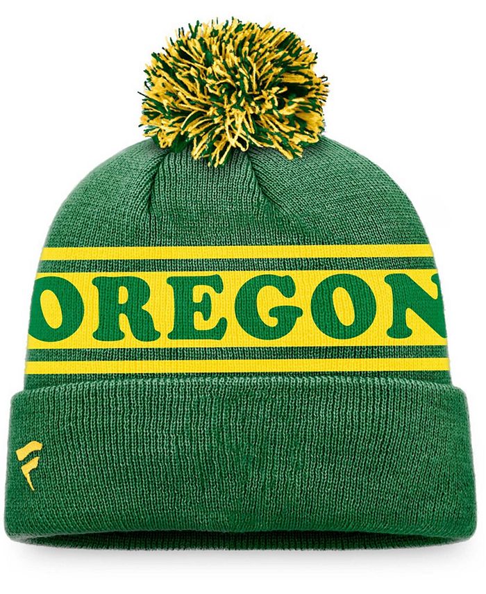 Fanatics Men's Green Oregon Ducks Sport Resort Cuffed Knit Hat with Pom ...