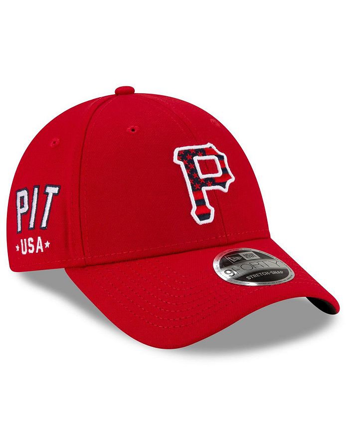 New Era Men's Red Pittsburgh Pirates 4th of July 9FORTY Snapback ...