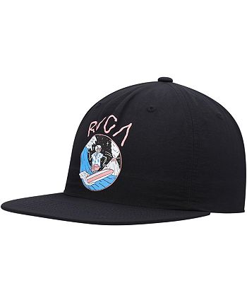 RVCA Men's Black Luke P Surf Snapback Hat - Macy's