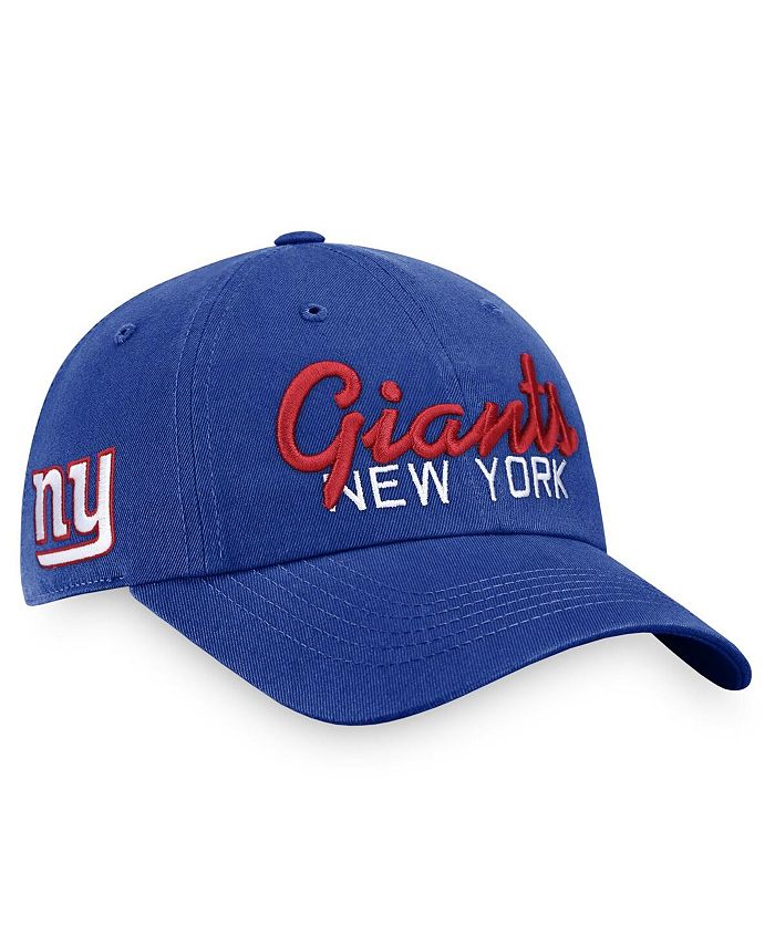 Fanatics Men's Royal New York Giants Iconic Script Adjustable Hat - Macy's