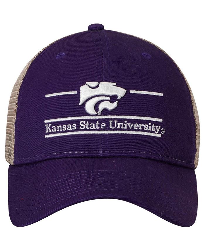 Game Men's Purple Kansas State Wildcats Logo Bar Trucker Adjustable Hat ...