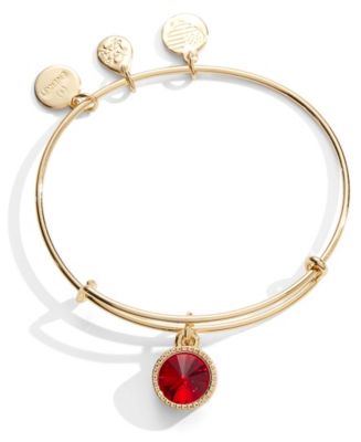 Light Siam Birthstone Charm Bangle, July - Macy's