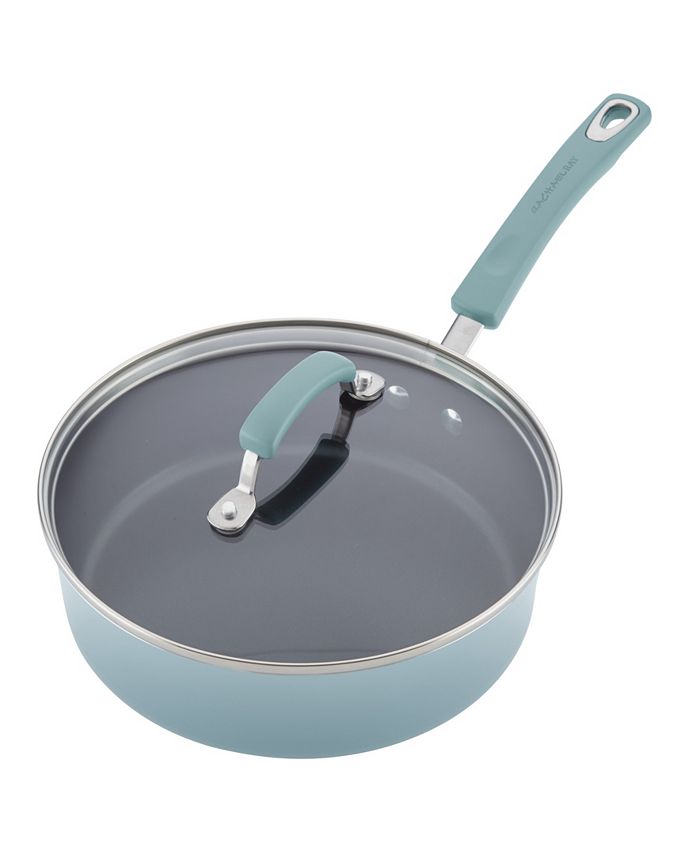 Rachael Ray Classic Brights Hard Enamel Nonstick Cookware Set 14 Piece