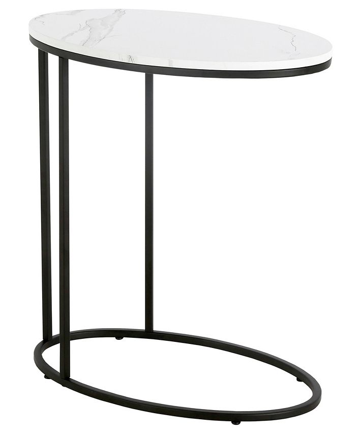 Hudson & Canal Enzo Side Table, 20" x 12" - Macy's