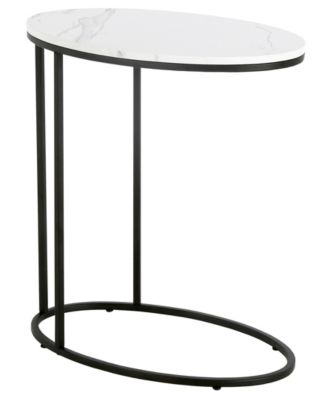 Enzo Side Table, 20" x 12" - Macy's