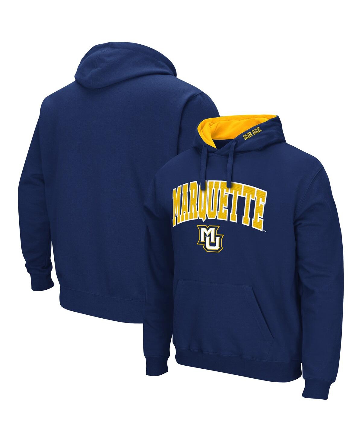 Click here for Mens Navy Marquette Golden Eagles Arch and Logo Pu... prices