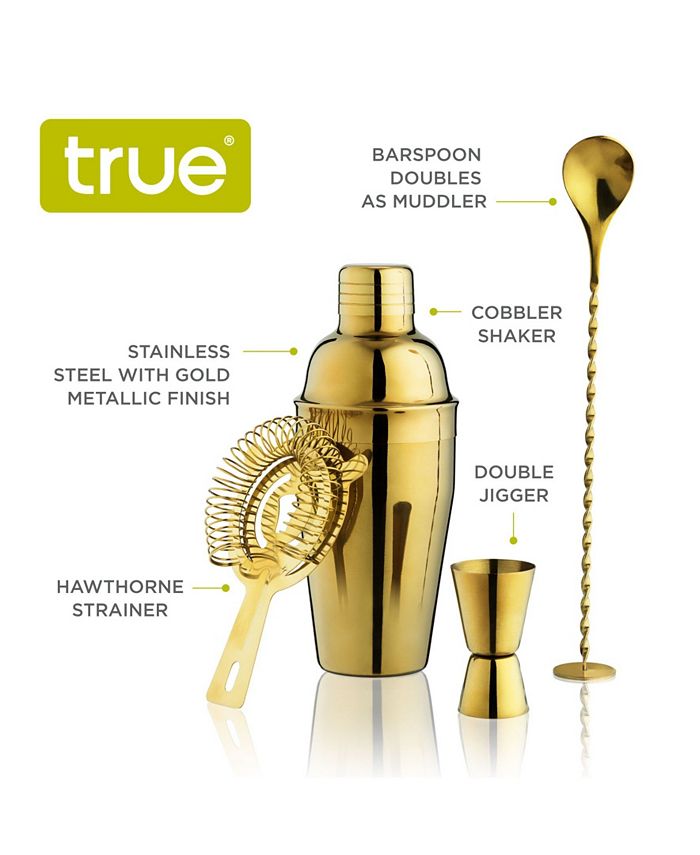 True Brands Gold Barware Set - Macy's