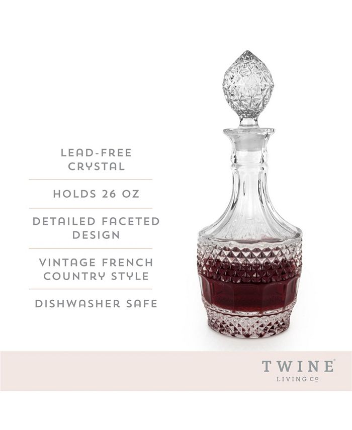 Twine Crystal Vintage Decanter - Macy's