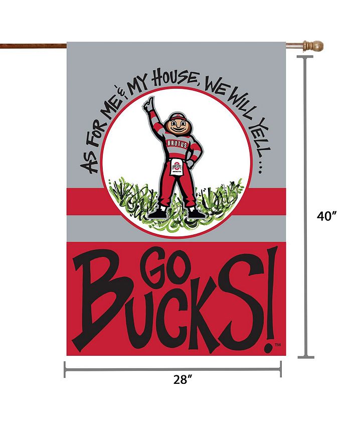 Magnolia Lane Ohio State Buckeyes Double-Sided House Flag, 28" x 40 ...