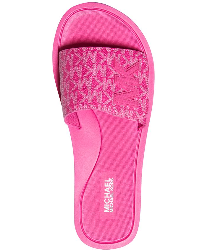Michael Kors Women's MK Platform Logo Pool Slide Sandals & Reviews ...
