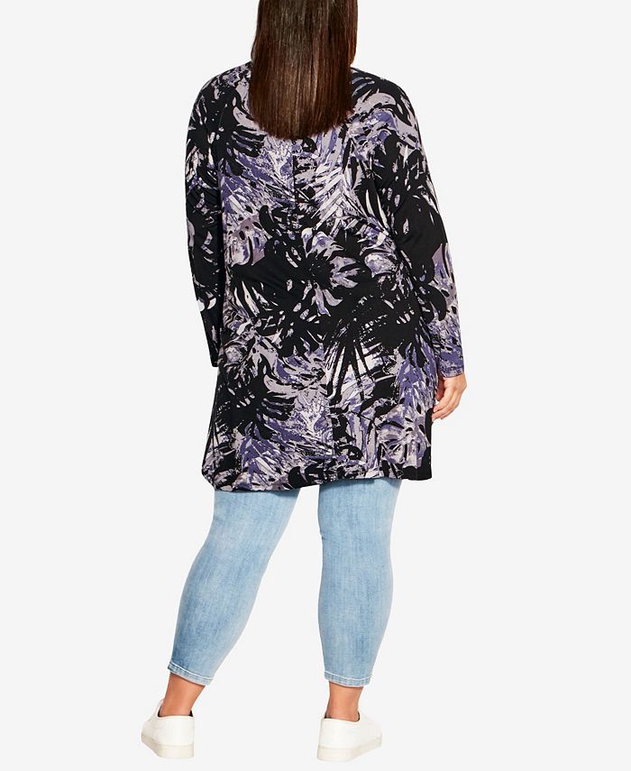 Avenue Plus Size Clare Print Tunic Top & Reviews - Tops - Plus Sizes ...