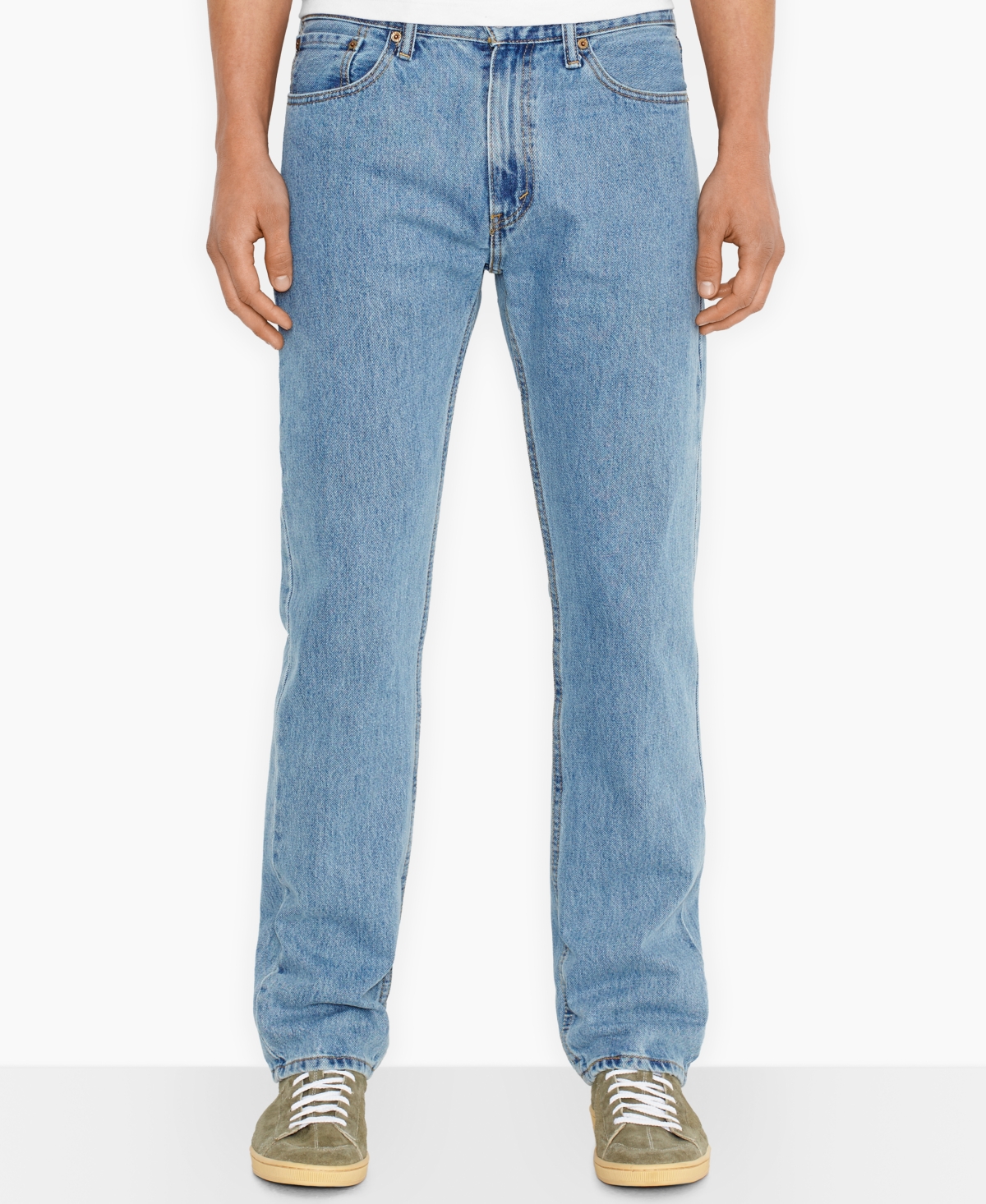 Click here for Levis Mens 505 Regular Fit Non-Stretch Jeans - Lig... prices