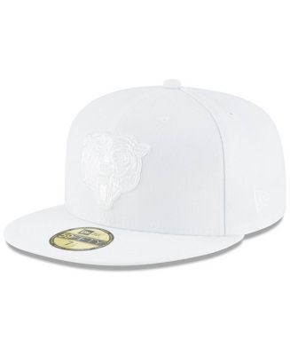 Men's Chicago Bears White on White 59FIFTY Fitted Hat - Macy's