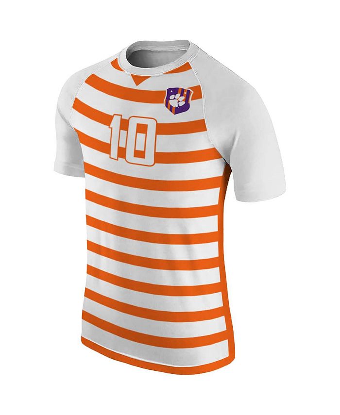 Original Retro Brand Men's Number 10 White Clemson Tigers Soccer Jersey ...