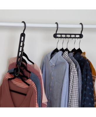 Honey Can Do Cascading Collapsible Plastic Hangers, 20 pack - Macy's