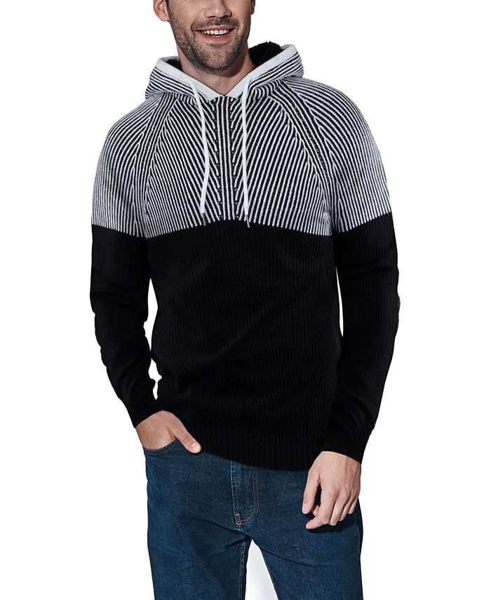 X-Ray Men's Color Blocked Hooded Sweater & Reviews - Sweaters - Men ...