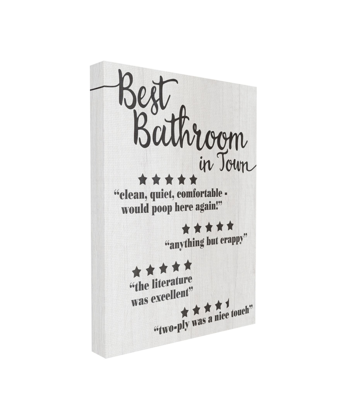 Click here for Stupell Industries Five Star Bathroom Funny Word B... prices