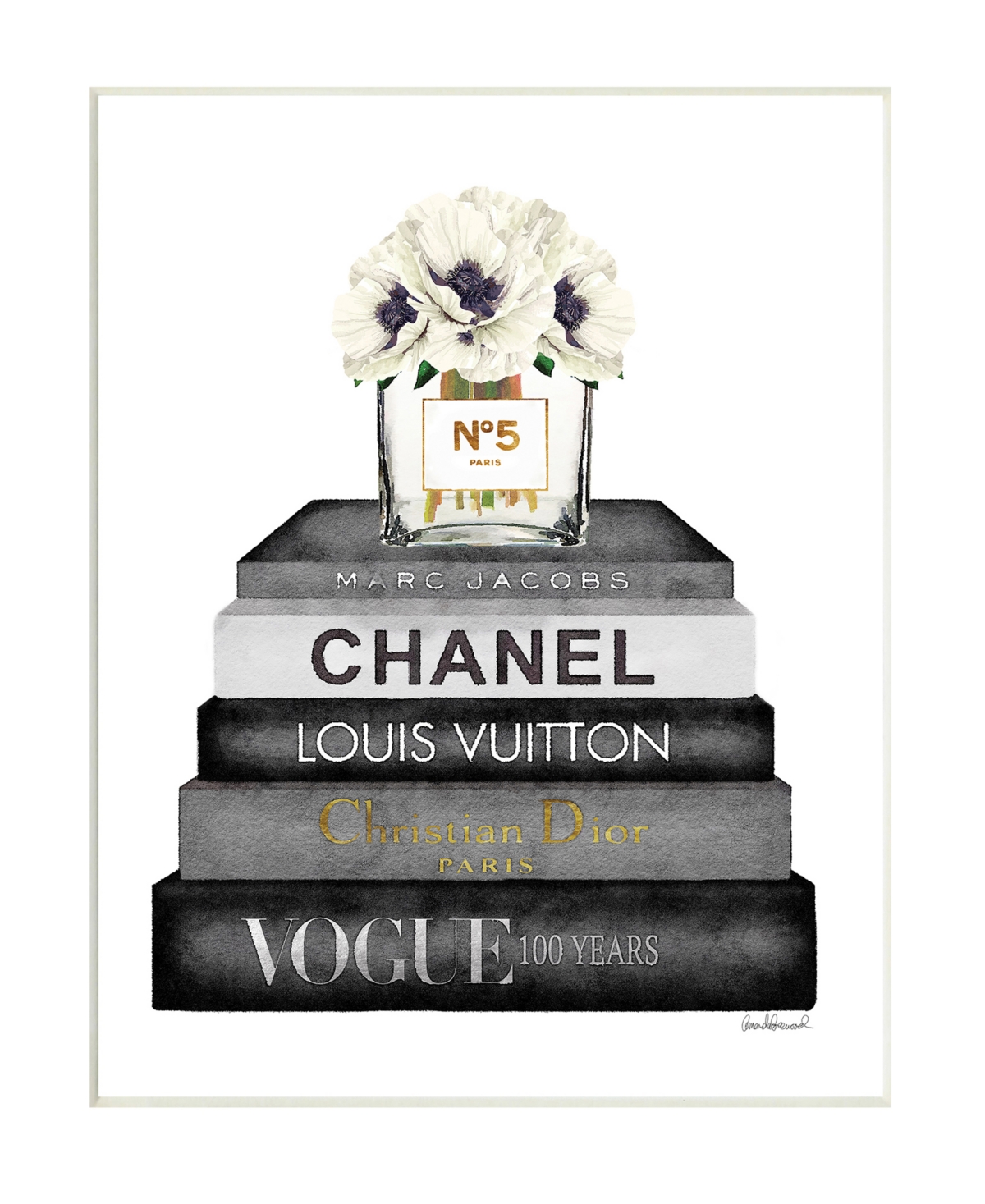 Click here for Stupell Industries Fashion Designer Flower Book St... prices