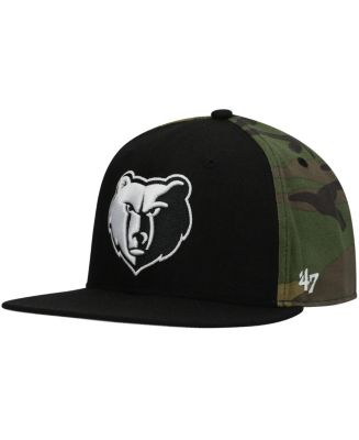 Men's Black and Camo Memphis Grizzlies Bramble Captain Snapback Hat ...