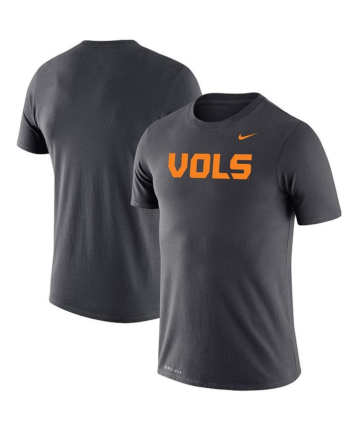 Nike Men's Anthracite Tennessee Volunteers School Logo Legend Performance T-shirt - Macy's