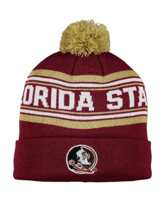 Big Boys Garnet Florida State Seminoles Logo Jacquard Cuffed Knit Hat ...