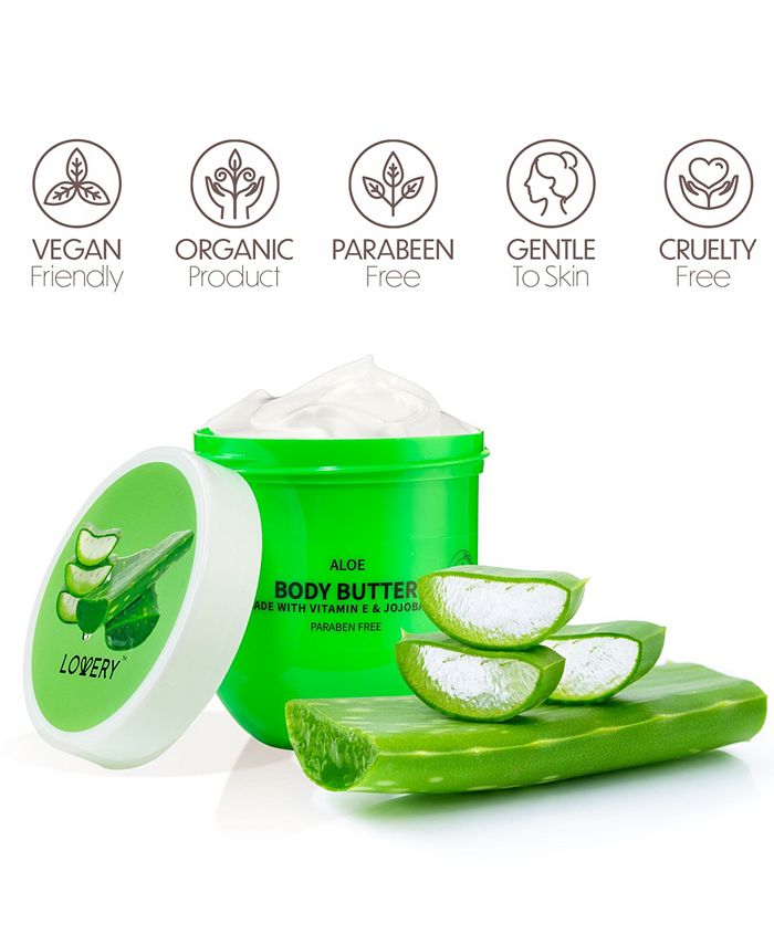 Lovery Aloe Scented Whipped Body Butter, Body Care Cream, 170ml - Macy's