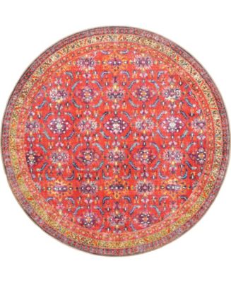 Bayshore Home Lift Faunus 5' x 5' Round Area Rug - Macy's