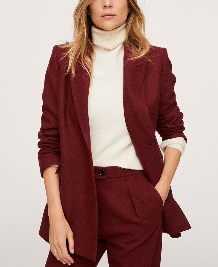 MANGO Women's Wool Suit Pants - Macy's