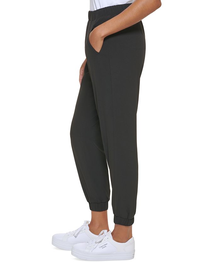 Calvin Klein Pull-on Elastic Tech Stretch Pants - Macy's