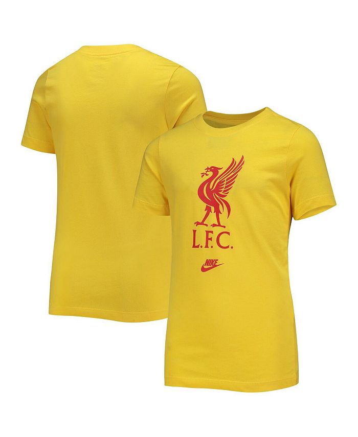 Nike Big Boys Yellow Liverpool Futura Crest T-shirt - Macy's