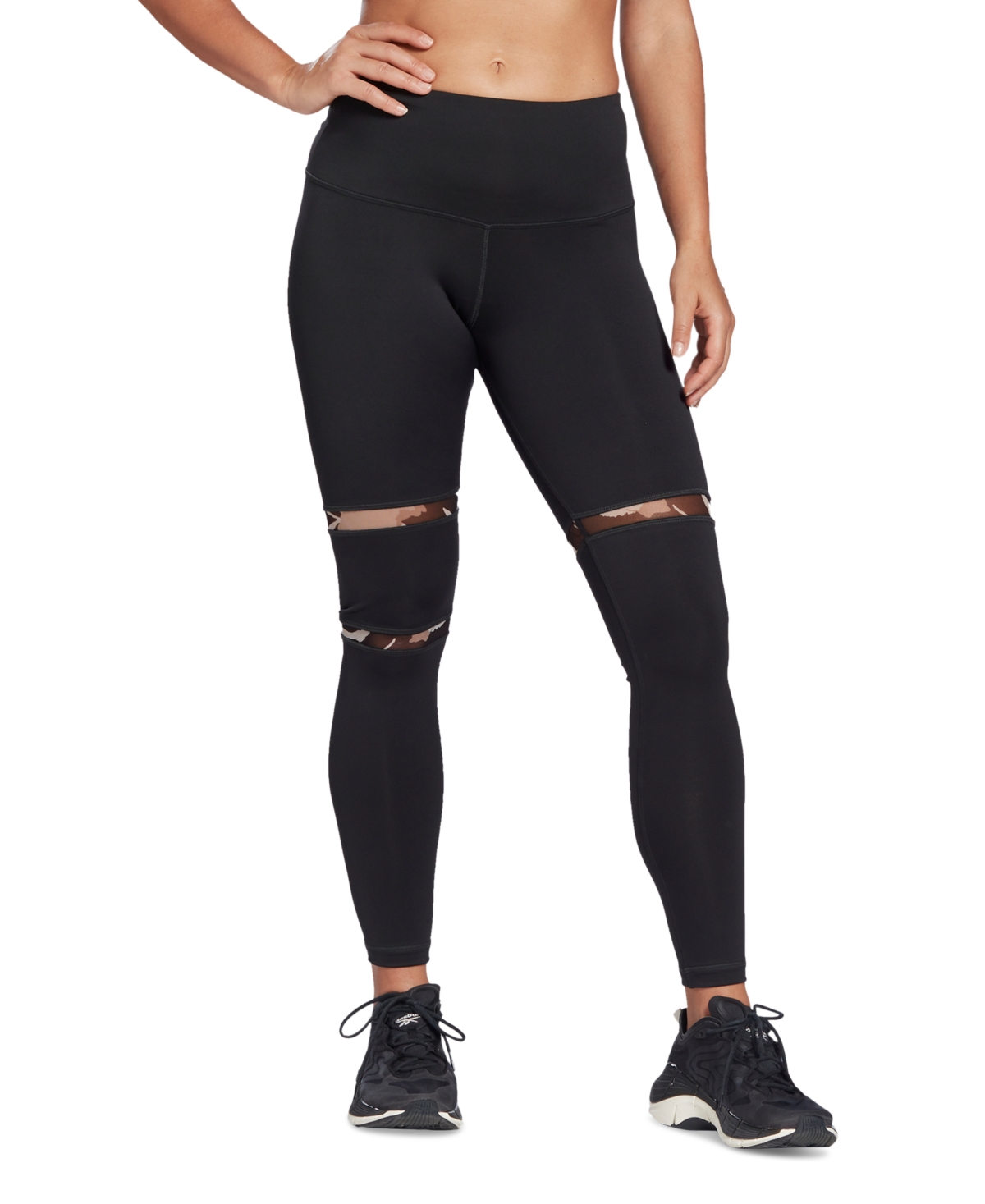 Reebok Women's Detail Tights In Night Black | ModeSens