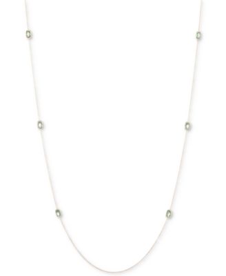 Lauren Ralph Lauren Gold-Tone Erinite Stone 42" Statement Necklace - Macy's