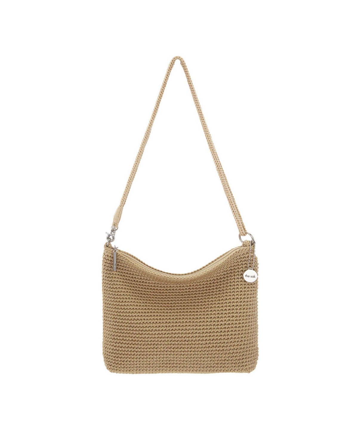 Click here for The Sak Womens Lumi Crochet Crossbody Bag - Oak prices