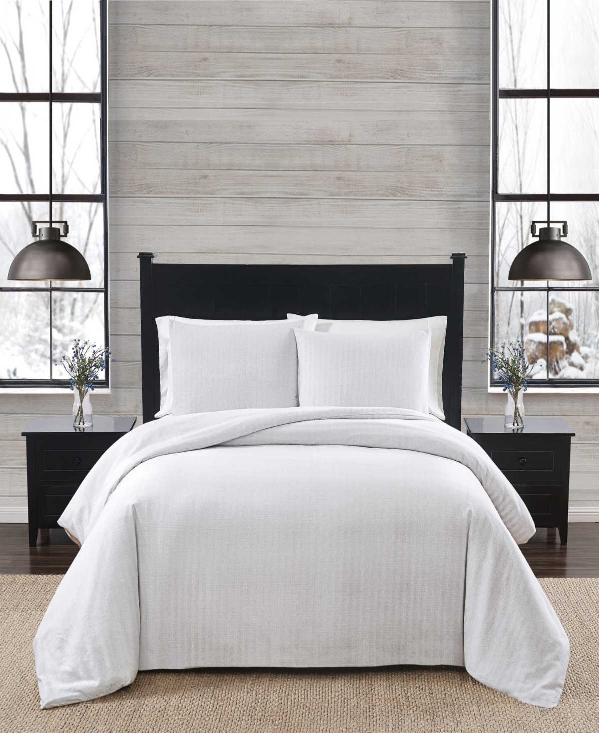 Click here for London Fog Herringbone 2 Piece Flannel Comforter S... prices