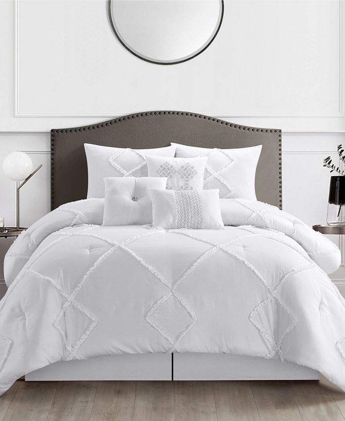 Stratford Park Amber 7-Piece Comforter Set, Queen - Macy's